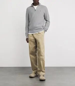 Polo Ralph Lauren Cotton Half-zip Pullover - Grey