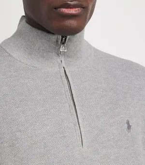 Polo Ralph Lauren Cotton Half-zip Pullover - Grey
