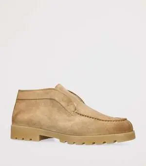 Santoni Suede Andvari Ankle Boots