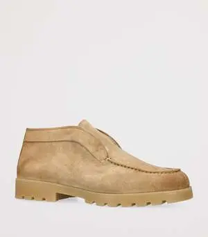 Santoni Suede Andvari Ankle Boots