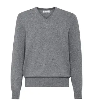 Brunello Cucinelli V Neck Sweaters For Men