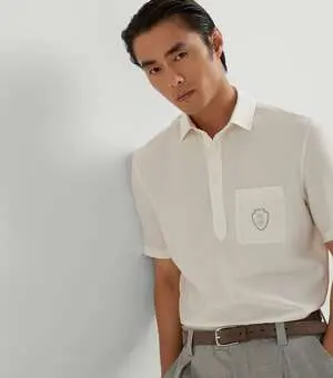Brunello Cucinelli Virgin Wool Polo Shirt