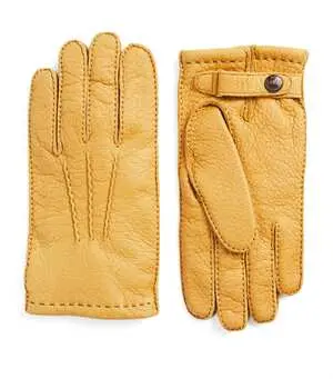 DENTS Hampton Leather Gloves - Yellow
