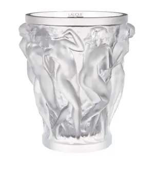 Lalique Crystal Bacchantes Vase - Clear