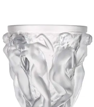 Lalique Crystal Bacchantes Vase - Clear