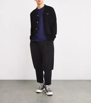 Play Comme Des Garcon Heart Logo T-shirt - Navy