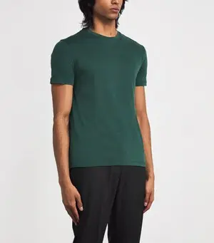 Isaia Silk-cotton T-shirt - Green