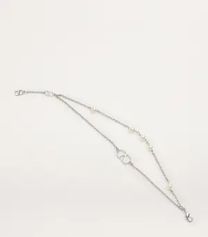 Valentino Garavani Faux Pearl Vlogo Signature Bracelet