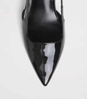 Maje Patent Leather Slingback Pumps