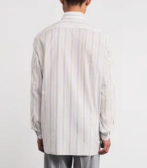 Isaia Cotton Stripe Dress Shirt
