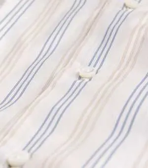 Isaia Cotton Stripe Dress Shirt