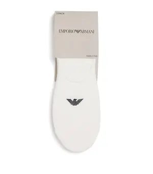 Emporio Armani Invisible Logo Socks - White