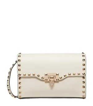 Valentino Garavani Rockstud Cross-body Bag - Ivory