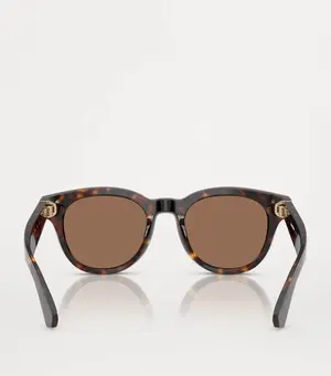 Burberry Acetate Round Sunglasses