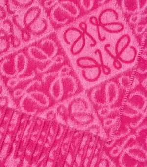 Loewe Wool-cashmere Anagram Scarf