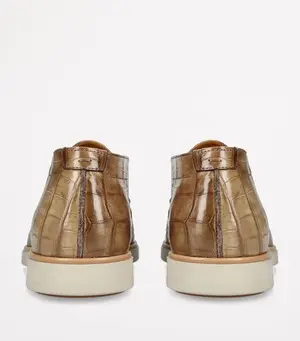 Magnanni Crocodile Pariaso Mid-top Loafers