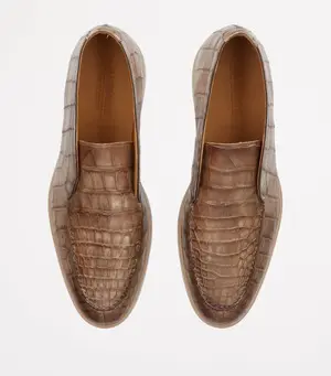 Magnanni Crocodile Pariaso Mid-top Loafers