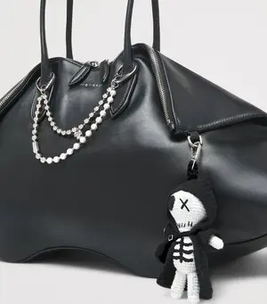 Alexander McQueen Knitted Doll Charm - Metallic