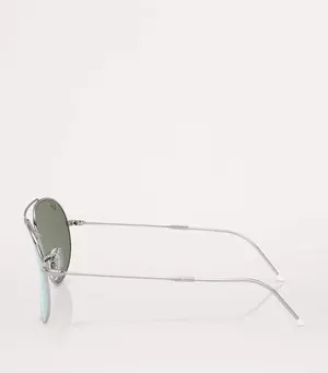 Ray-ban X Lenny Kravitz Aviator Sunglasses - Silver