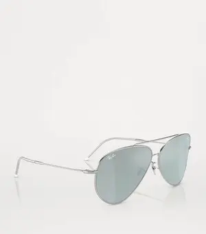Ray-ban X Lenny Kravitz Aviator Sunglasses - Silver