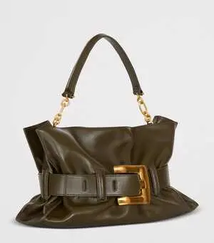 Balmain Medium Leather Anthem Shoulder Bag