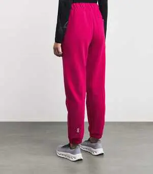 On Organic Cotton-blend Club Sweatpants - Pink