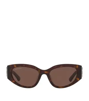 Balenciaga Acetate Bb0324sk Sunglasses - Brown
