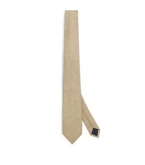 Corneliani Patterned Silk Neck Tie - Yellow