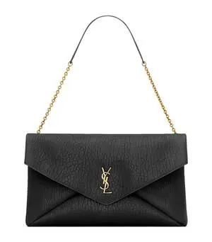 Saint Laurent Cassandre Envelope Pouch - Black