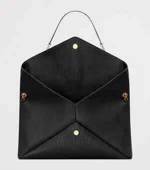 Saint Laurent Cassandre Envelope Pouch - Black