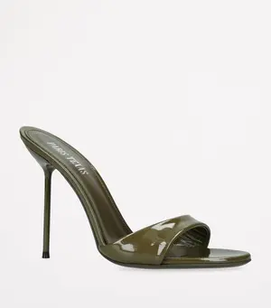 Paris Texas Patent Leather Lidia Mules 105 - Green