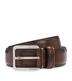 BOSS Leather Belt With Logo