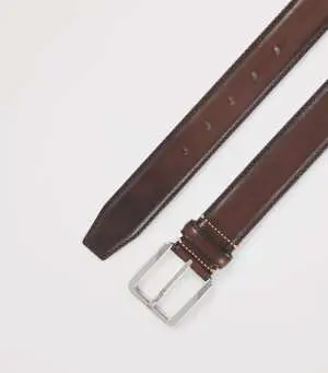 BOSS Leather Belt With Logo