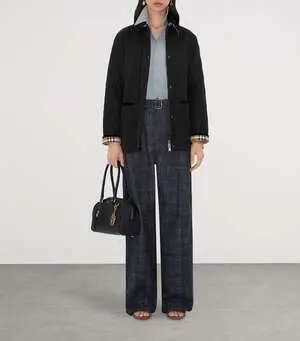 Burberry Quilted Belted Field Jacket - Black