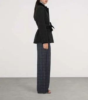 Burberry Quilted Belted Field Jacket - Black