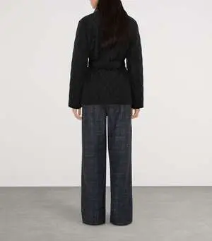 Burberry Quilted Belted Field Jacket - Black