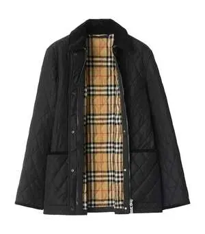 Burberry Quilted Belted Field Jacket - Black