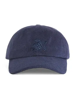 Vilebrequin Embroidered Turtle Baseball Cap - Blue