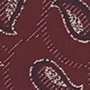 Giorgio Armani Silk Paisley Jacquard Neck Tie - Red