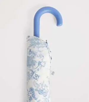Harrods Toile Umbrella - Blue
