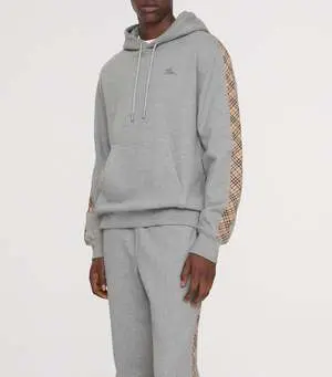 Burberry Cotton Check-trim Hoodie