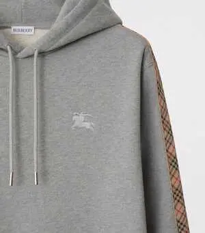 Burberry Cotton Check-trim Hoodie