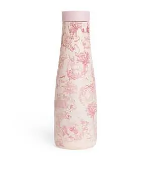 Harrods Toile Water Bottle - Pink