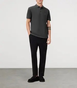 ALLSAINTS Organic Cotton Reform Polo Shirt - Grey