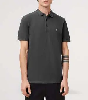 ALLSAINTS Organic Cotton Reform Polo Shirt - Grey