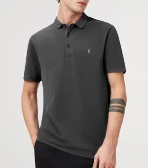 ALLSAINTS Organic Cotton Reform Polo Shirt - Grey