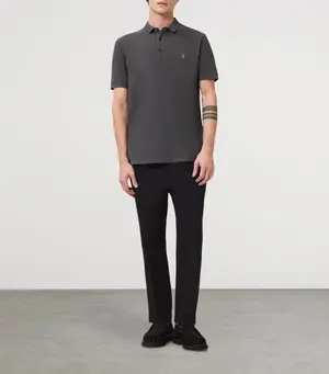 ALLSAINTS Organic Cotton Reform Polo Shirt - Grey