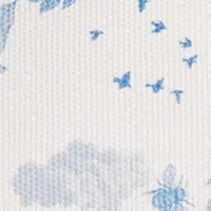 Harrods Toile Half Moon Cosmetic Bag - Blue
