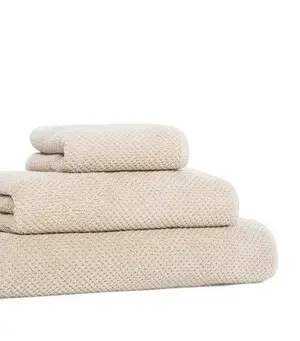 GRACCIOZA Bee Waffle Bath Towel - Grey
