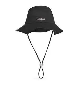 Jacquemus Artichaut Logo Bucket Hat - Black